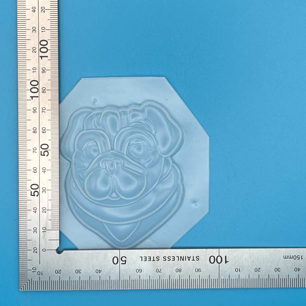 Pug Head (Shallow) LDPE Bath Bomb Mould | Soak Rochford Ltd