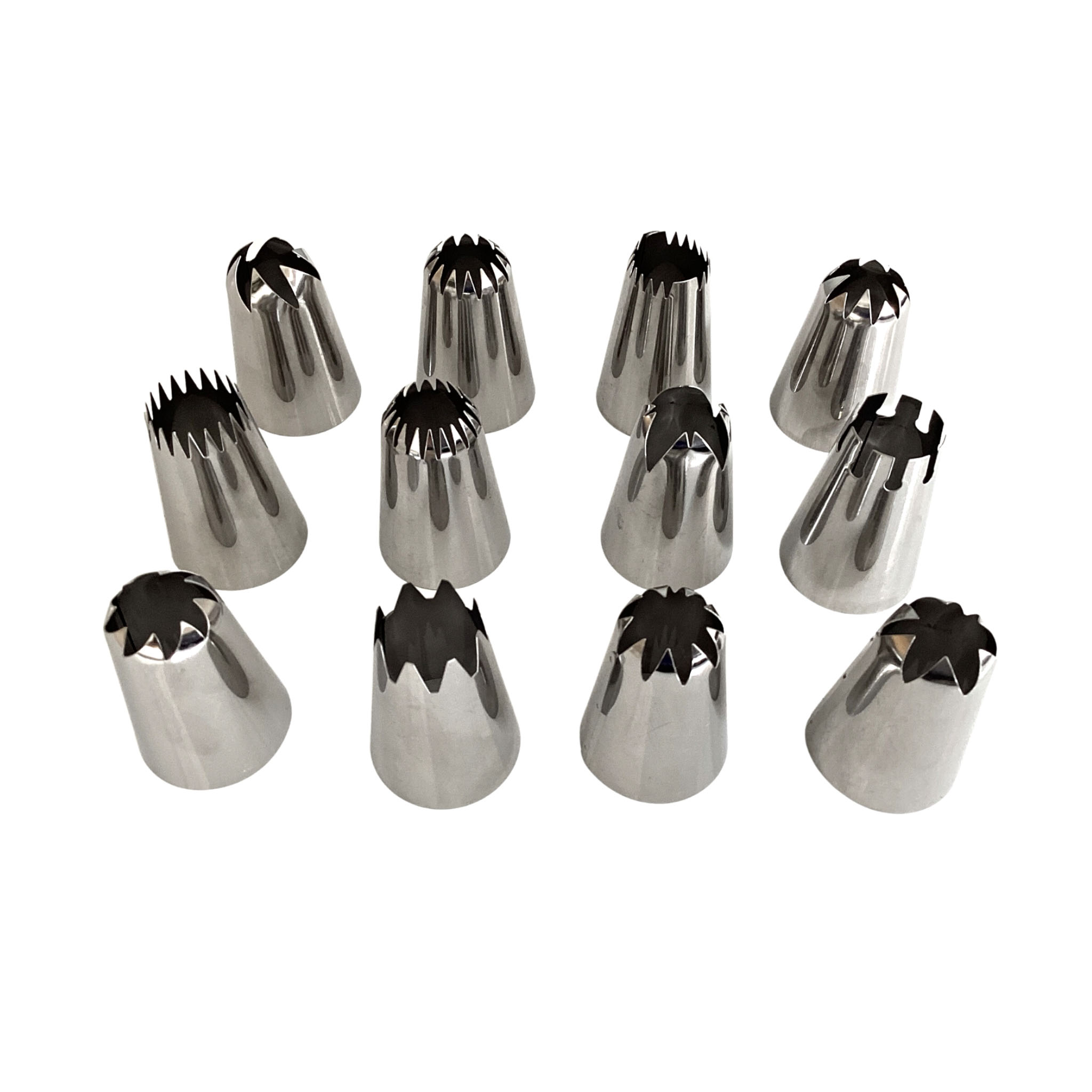 12 Piece wide opening Piping Nozzle Tips | Soak Rochford